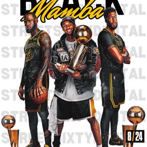 Kobe Bryant Black Mamba PNG | High-quality Digital Download | 4861 X ...
