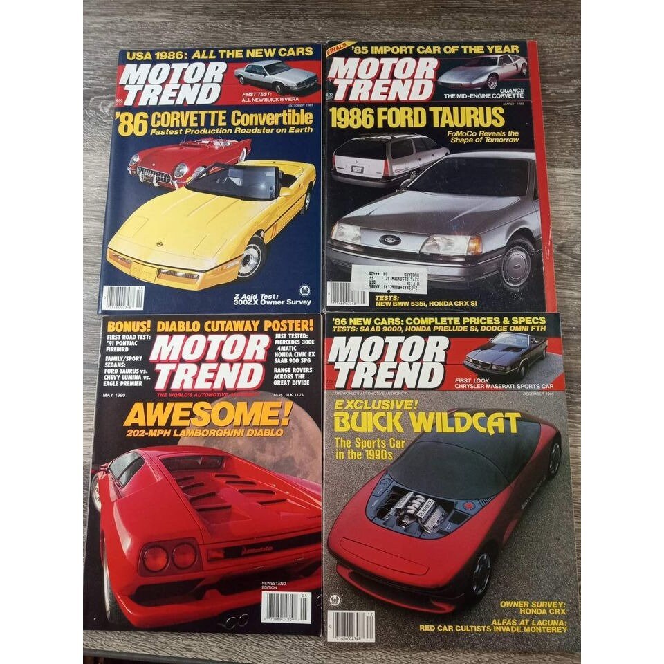 1980s Motor Trend Magazines Lot of 21 - Etsy