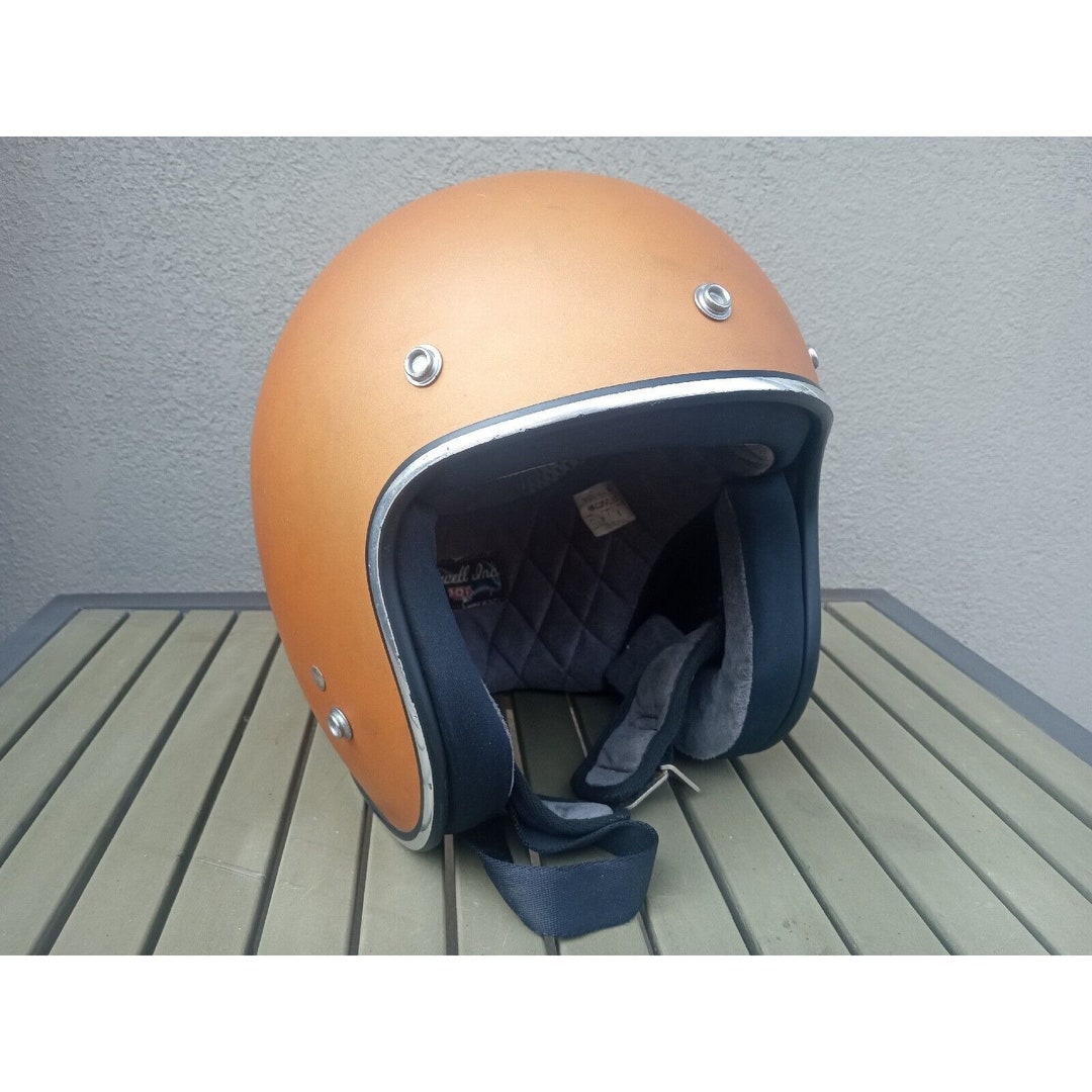 Vintage Biltwell Motorcycle Helmet Gold Size Large - Etsy