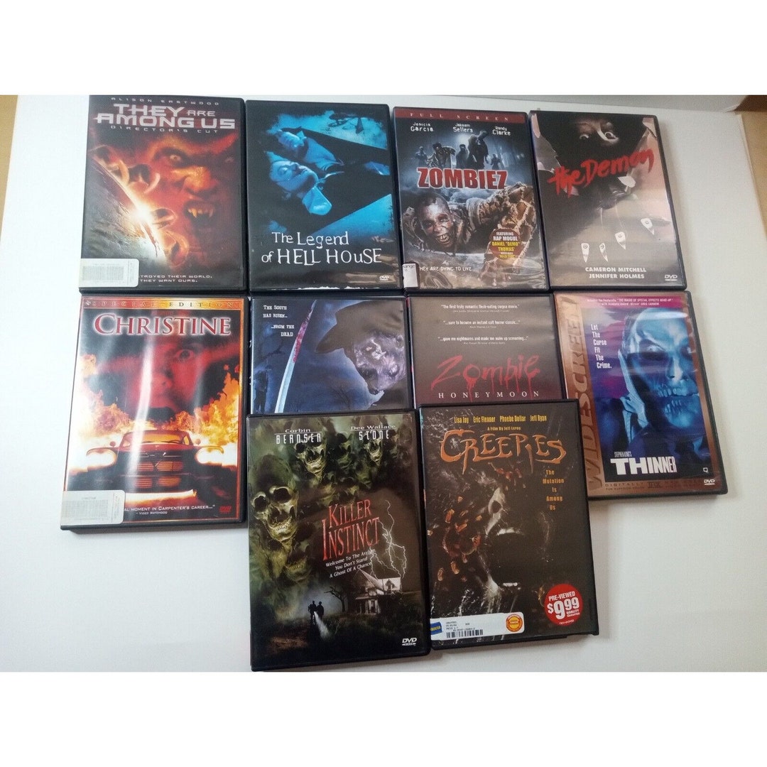 Horror Scary Movies DVD Lot of 10 - Etsy