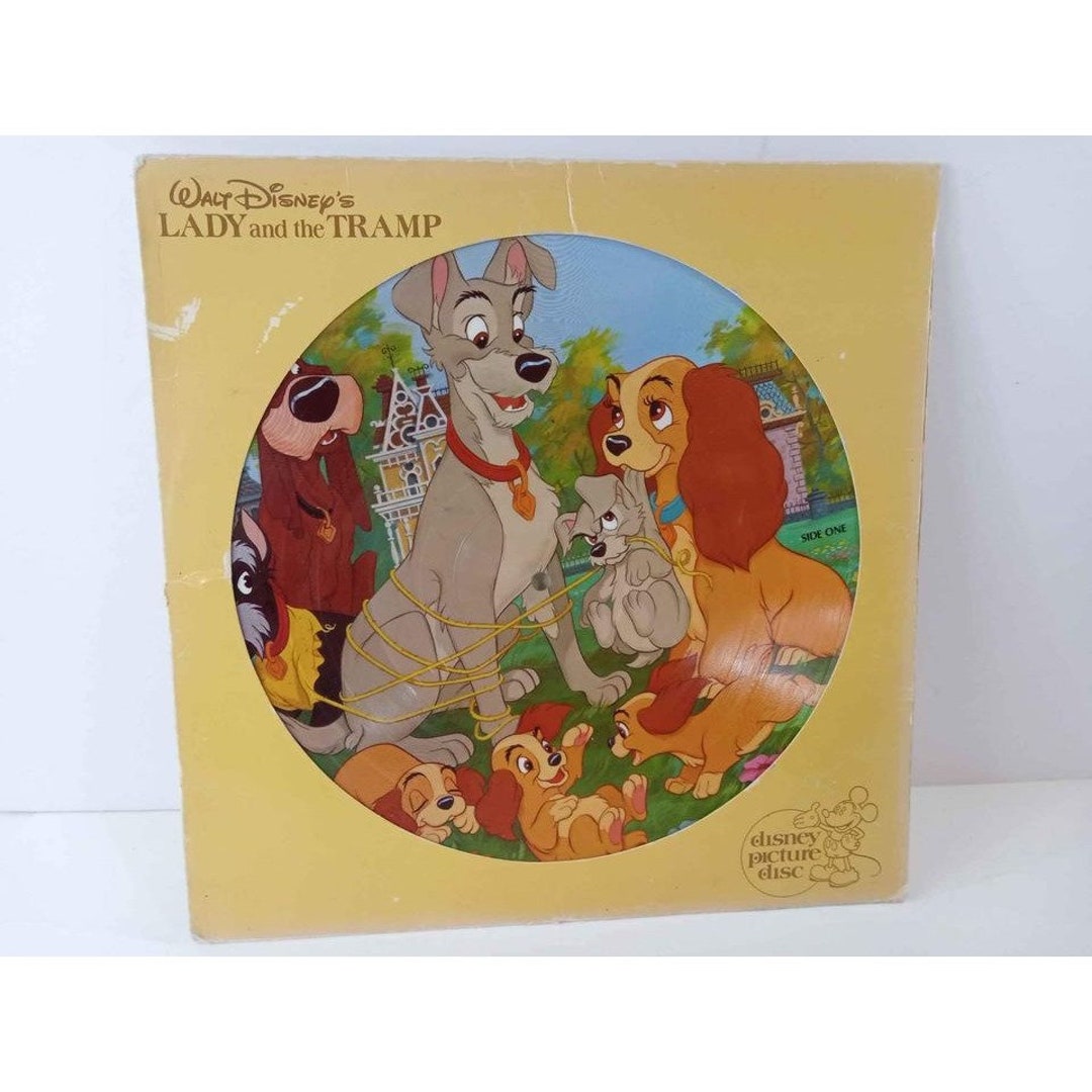1980 Lady & the Tramp Picture Disc Vinyl Record Disney - Etsy