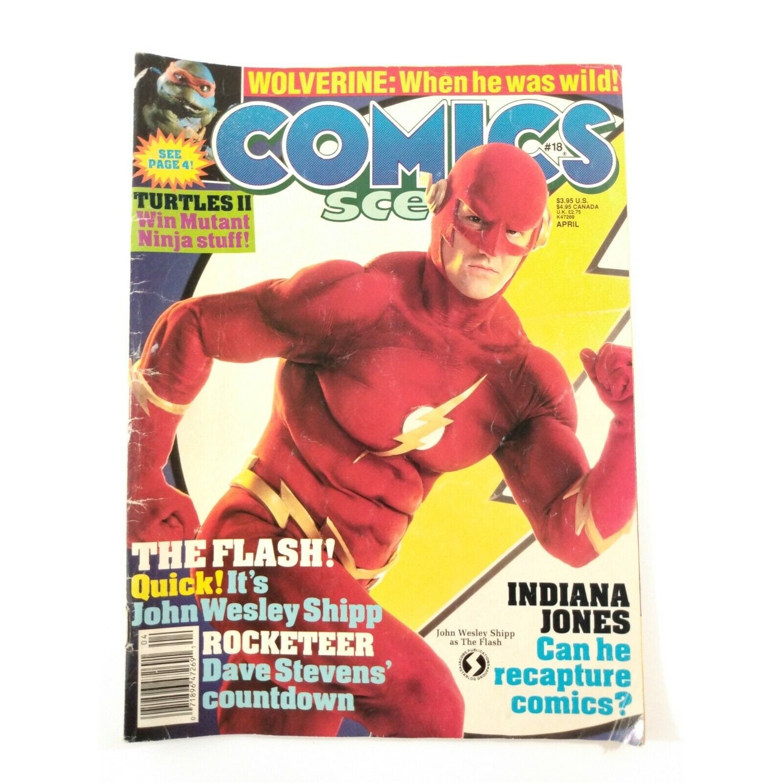 1991 Comic Scene Magazine the Flash ROCKETEER TMNT Indiana - Etsy