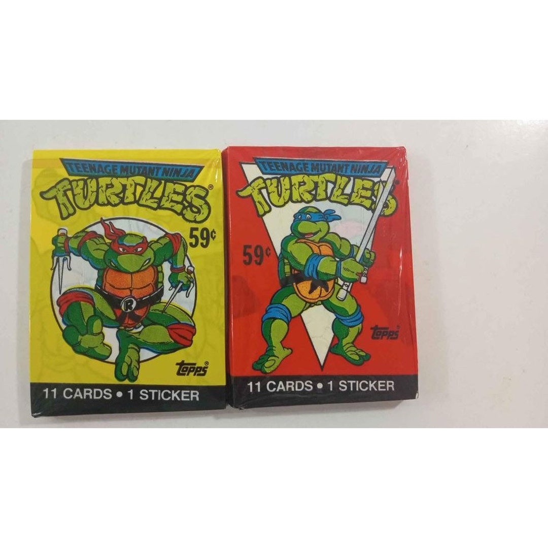 TWO 1989 Teenage Mutant Ninja Turtles Cards Sealed Packs TMNT - Etsy