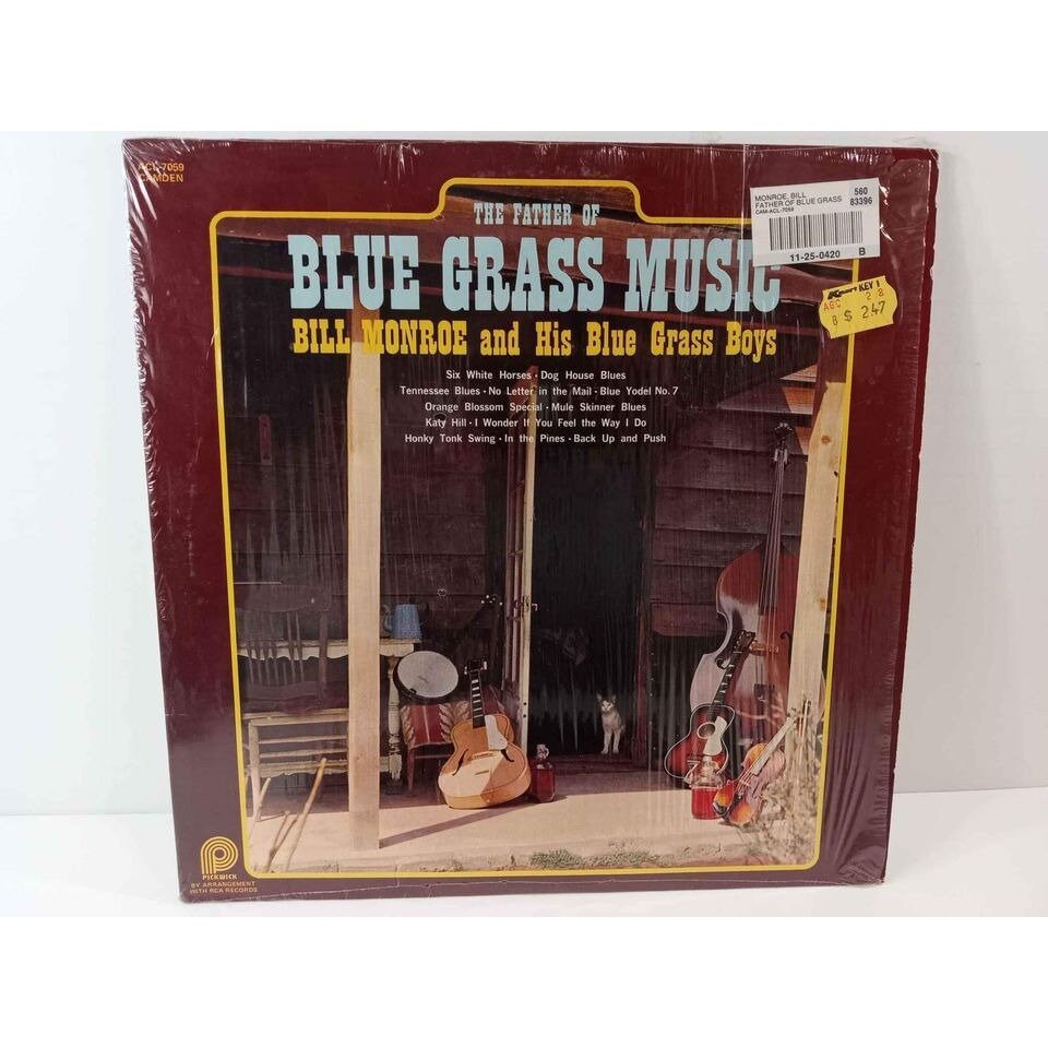 1977 Bill Monroe Bluegrass Music Vinyl Album - Etsy