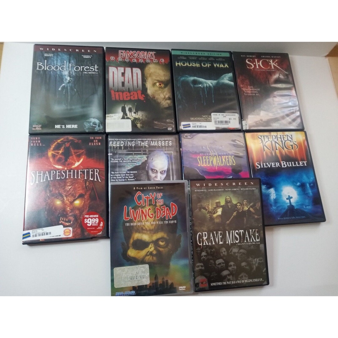 Horror Scary Movies DVD Lot of 10 - Etsy