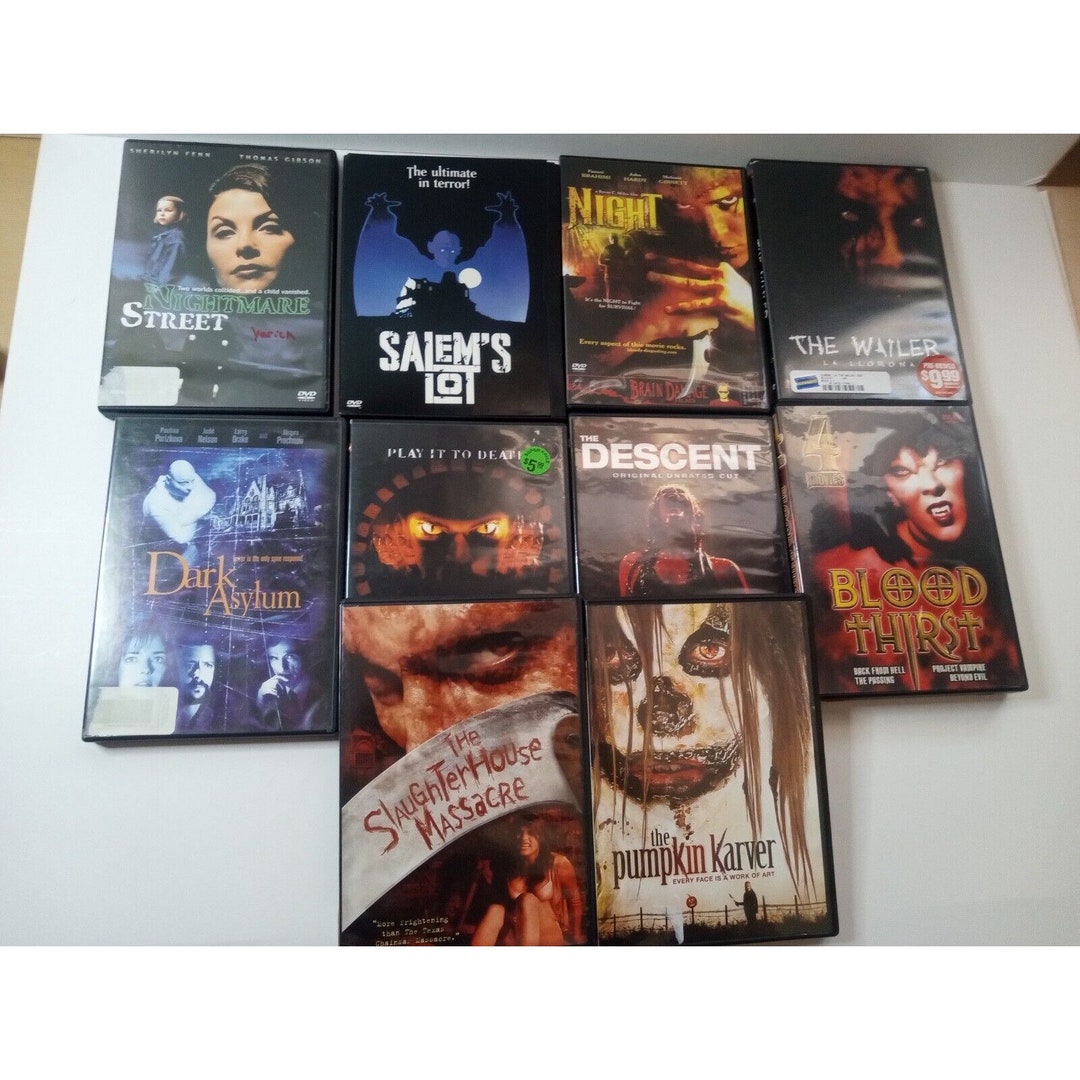 Horror Scary Movies DVD Lot of 10 - Etsy