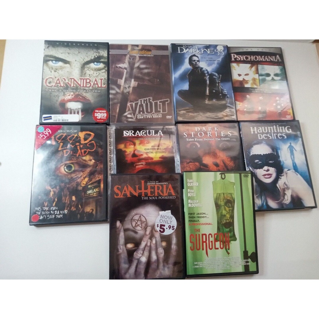 Horror Scary Movies DVD Lot of 10 - Etsy