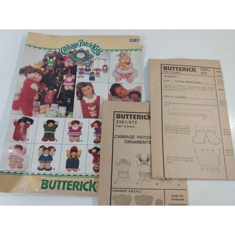 Vintage 1980s Cabbage Patch Kids Clothing Sewing Pattern Books Lot - Etsy