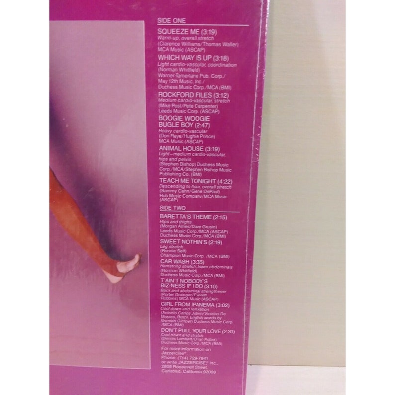 JAZZERCISE Workout Vinyl LP Album W/poster Judi Sheppard Missett 1981 Vintage - Etsy