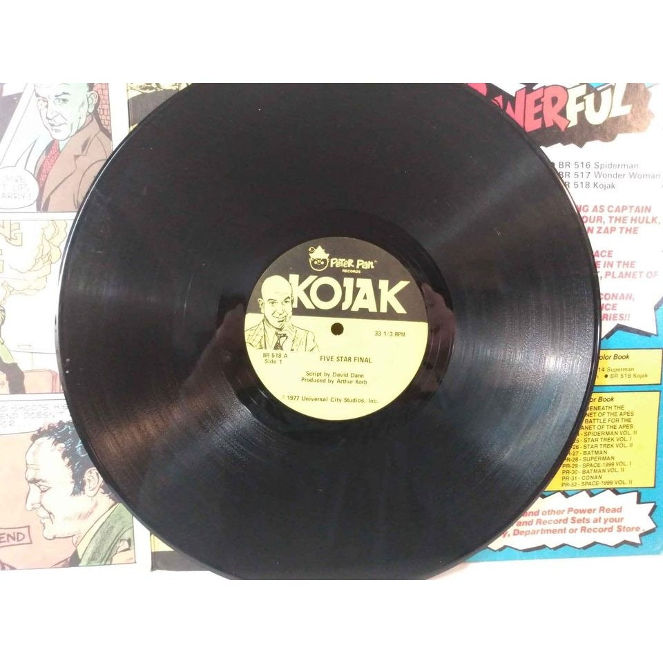 1977 Kojak Record Album & Storybook 12 33RPM - Etsy