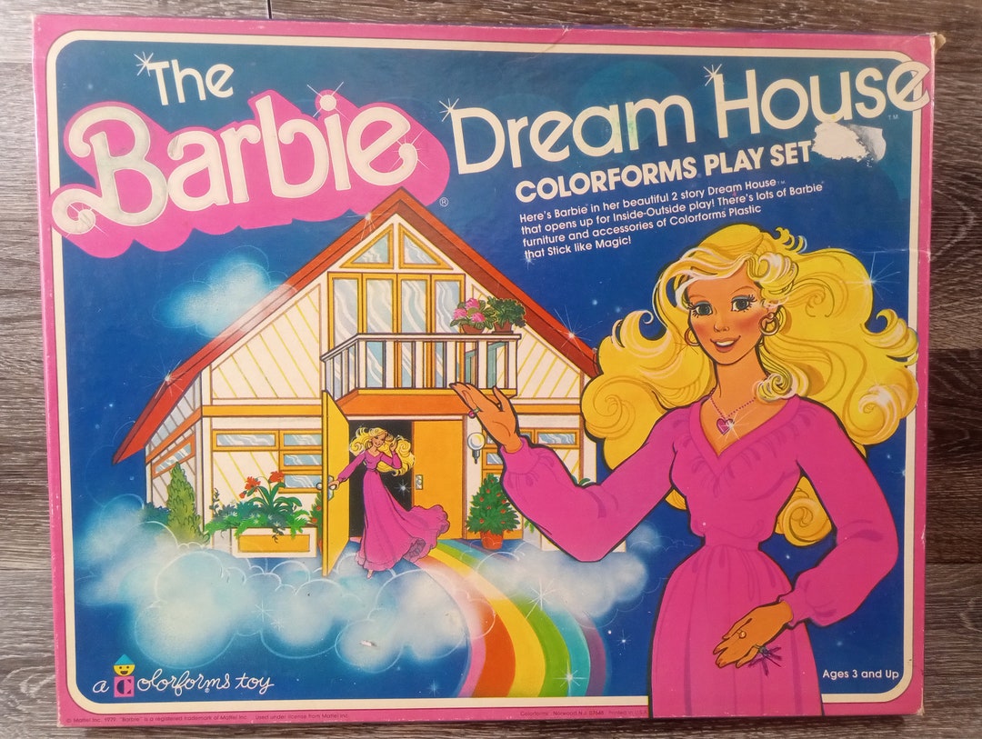 Barbie 1979 Colorforms Dream House Play Set - Etsy UK