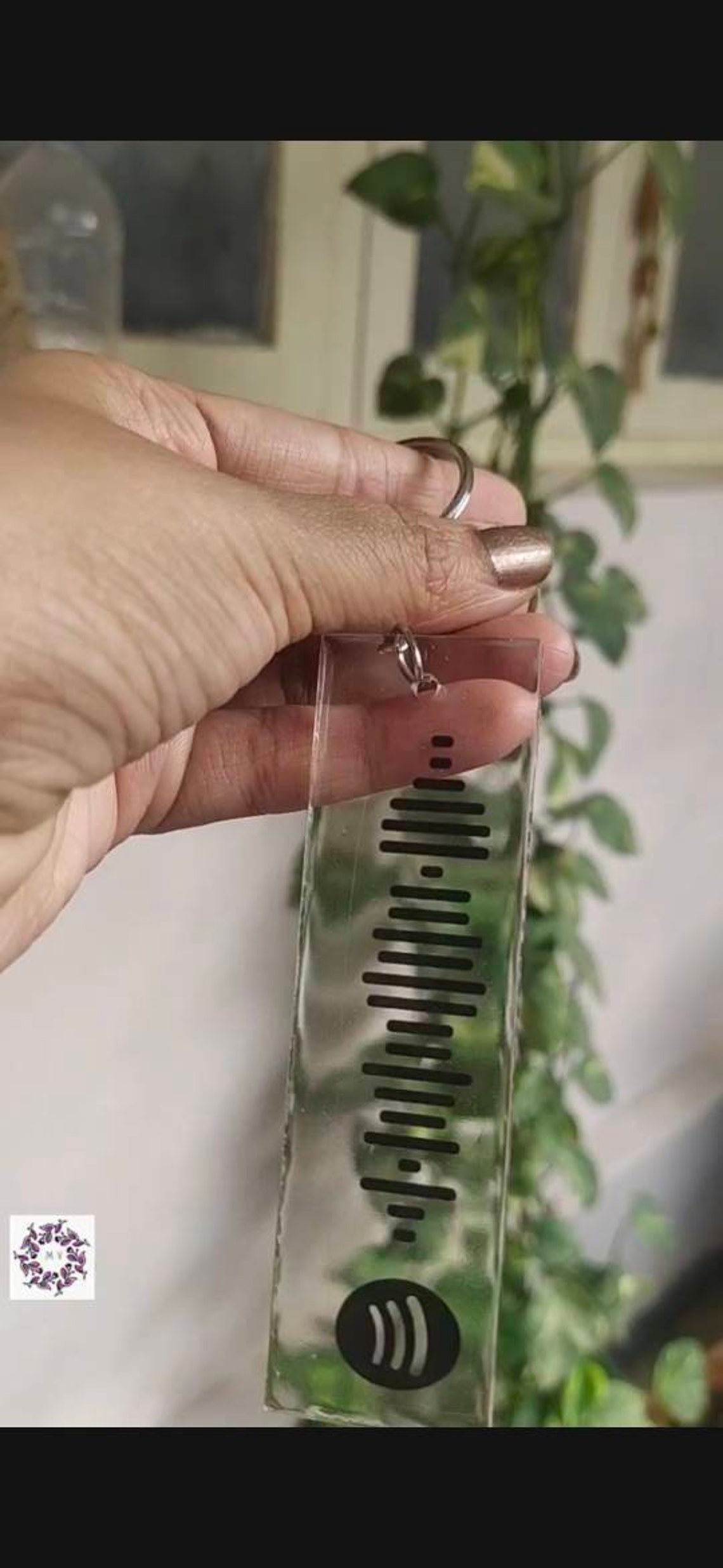 Handmade Spotify code scan playlist love song resin customized | Etsy