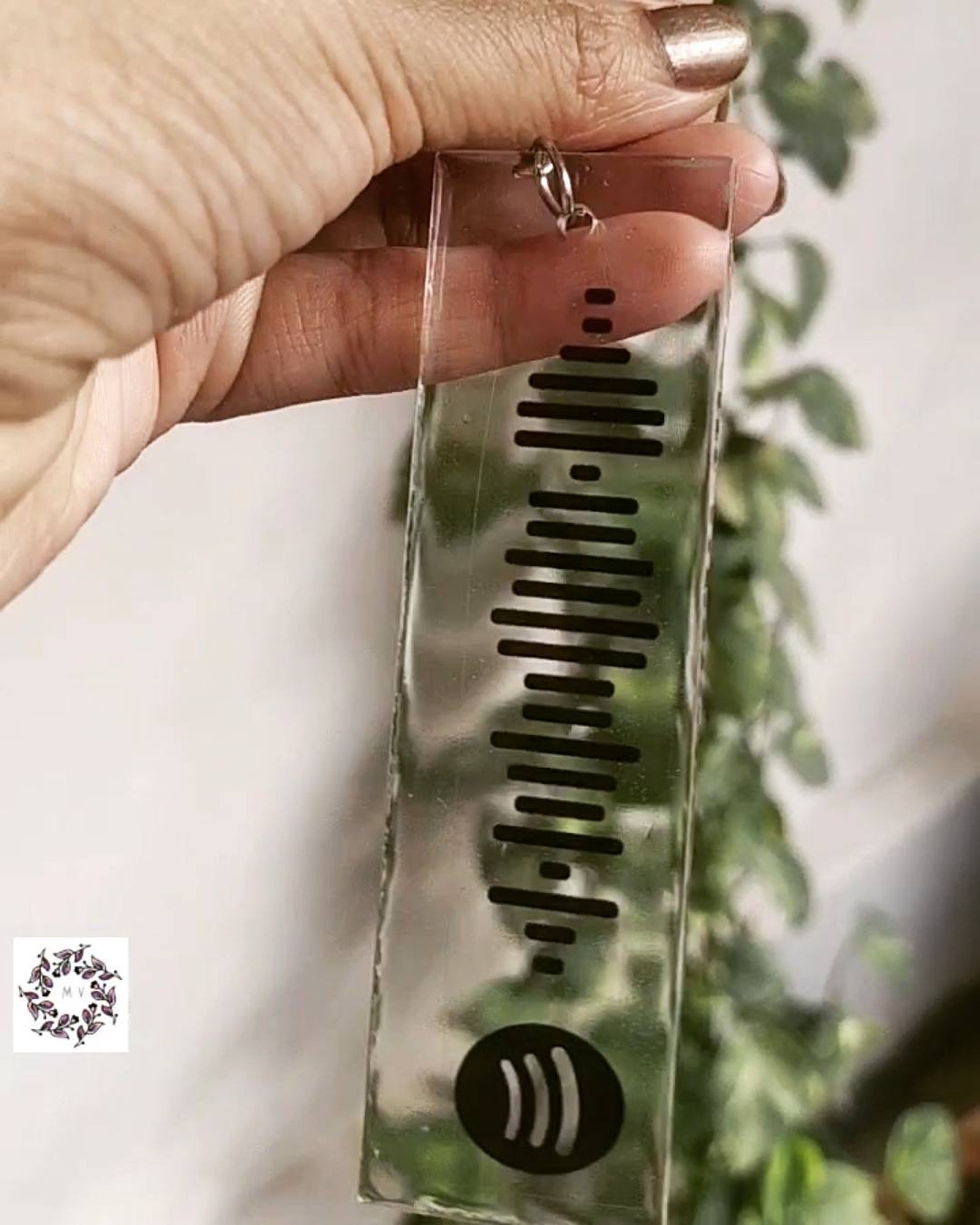 Handmade Spotify code scan playlist love song resin customized | Etsy