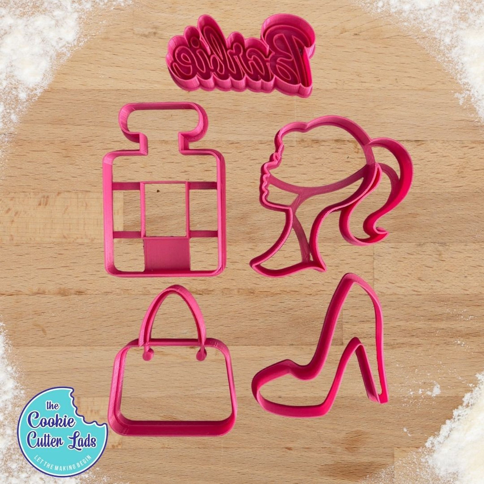 Barbie Cookie Cutter 5 Set Party Supplies Biscuit Cutter - Etsy Barbie Cookie Cutter 5 Set Party Supplies Biscuit Cutter - Etsy