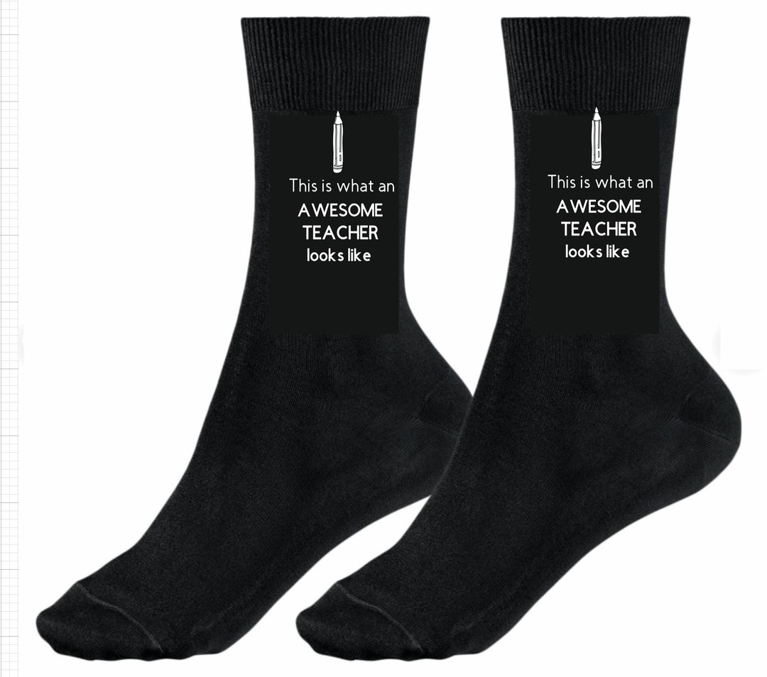 This is what an Awesome Teacher looks like novelty socks, Teacher ...