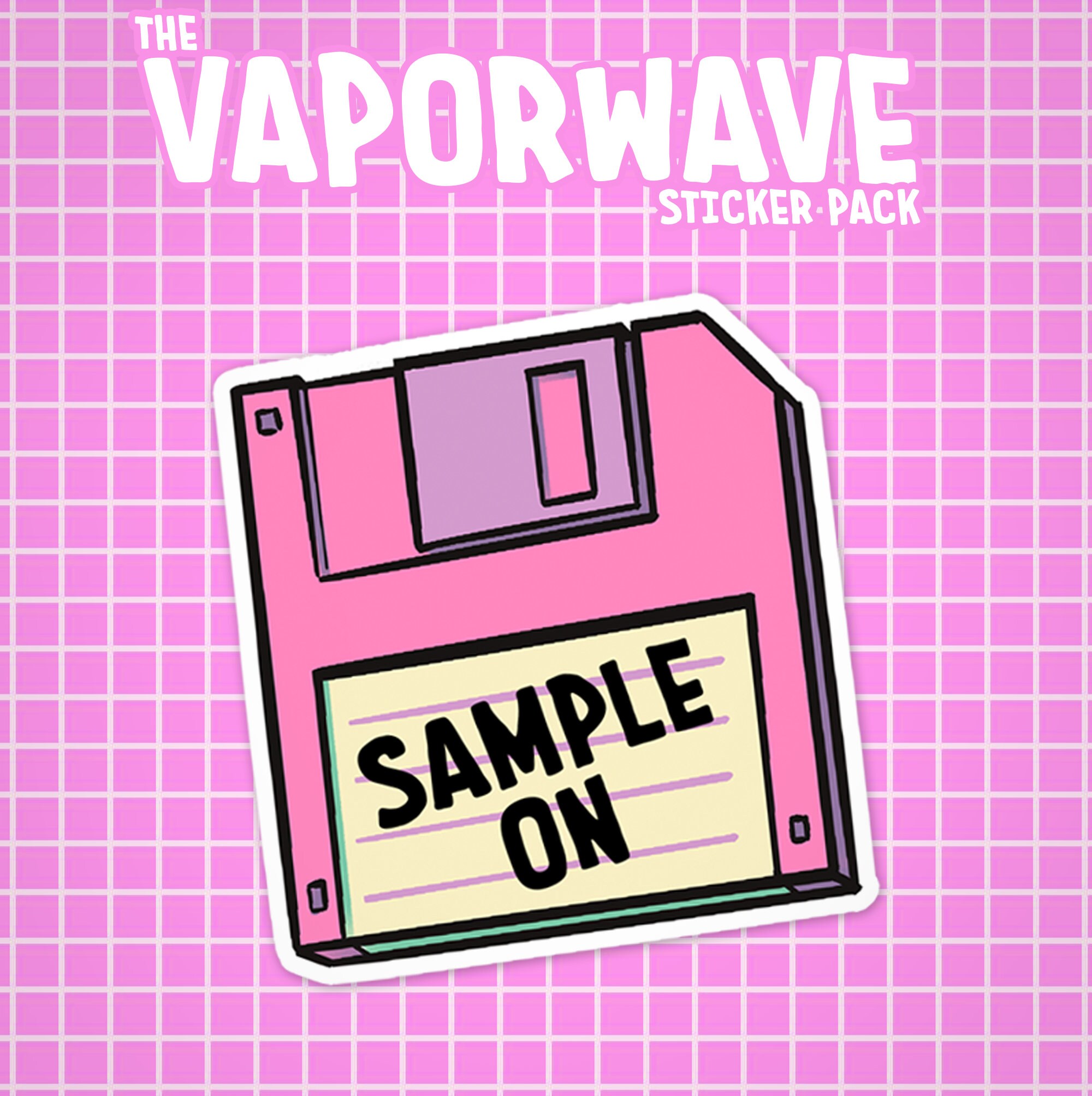 Vaporwave Vinyl Sticker Pack | Etsy