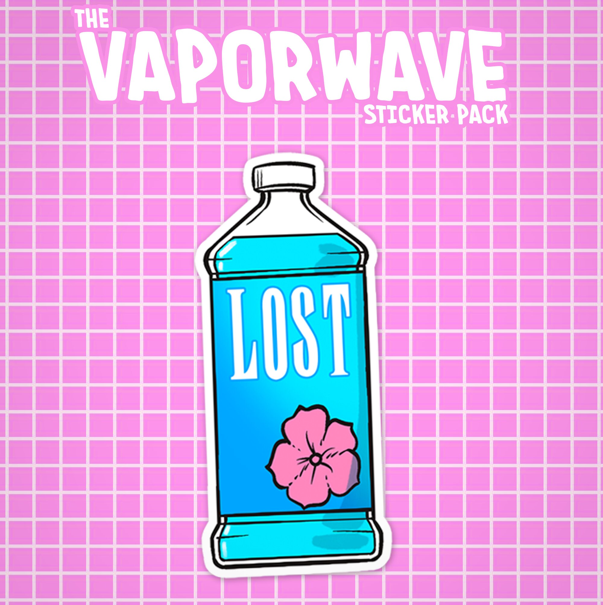Vaporwave Vinyl Sticker Pack | Etsy
