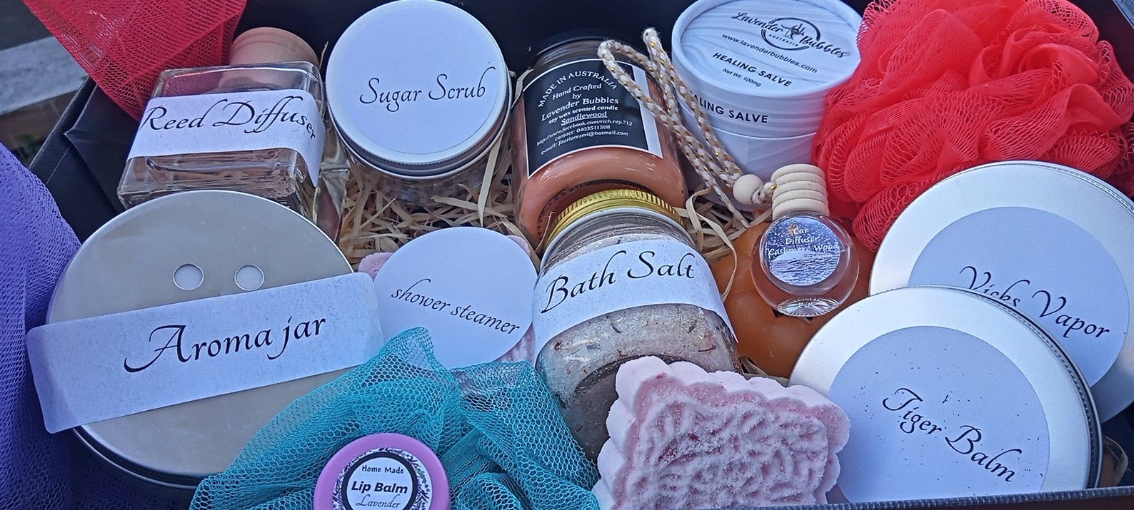 Luxury Hamper Pamper Pack From Lavender Bubbles Memory Box, Self Care ...