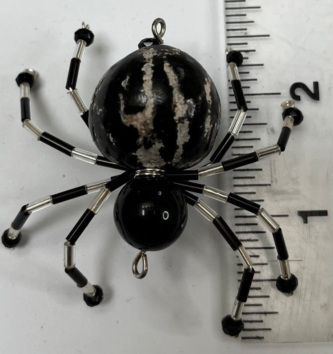 Tiger Kukui Nut Beaded Spiders - Etsy