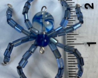 Blue Glitter Disco Ball Beaded Spiders - Etsy