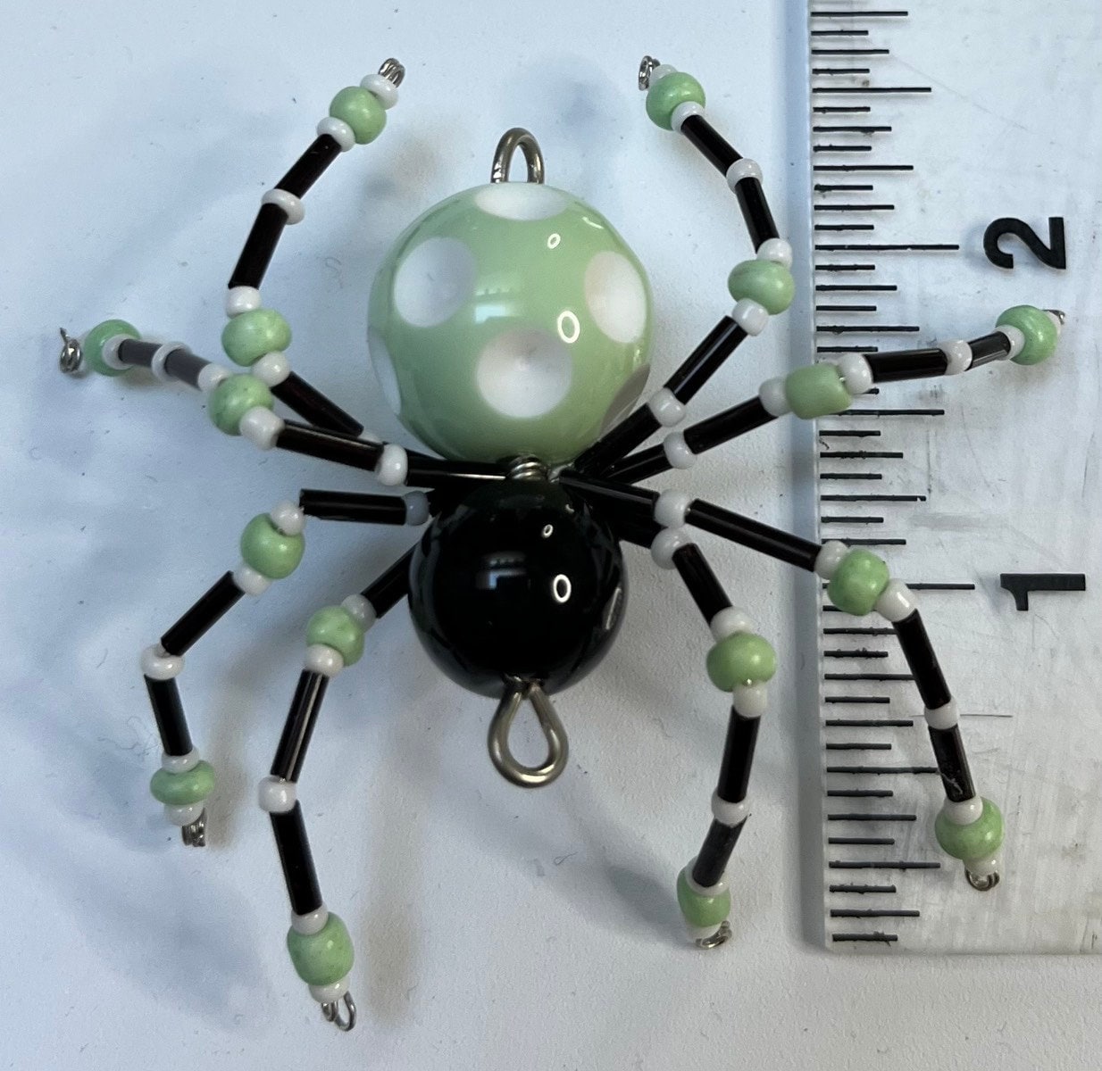 Pastel Green Polka Dot Beaded Spiders - Etsy