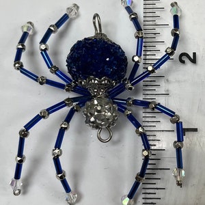 Blue Glitter Disco Ball Beaded Spiders - Etsy