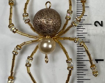 Blue Glitter Disco Ball Beaded Spiders - Etsy