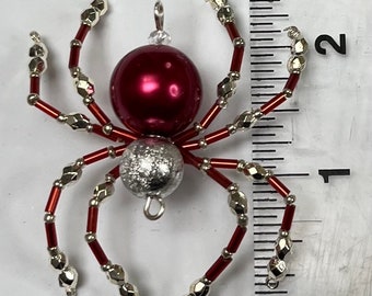 Blue Glitter Disco Ball Beaded Spiders - Etsy