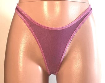 High Waisted Thong Panties Sexy Workout Clothes Organic Cotton Thong Sexy Underwear High Cut Thong Sexy Yoga Panties for Women Etsy