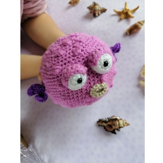 Craft Supplies & Tools Home & Hobby Puffer Fish crochet amigurumi ...