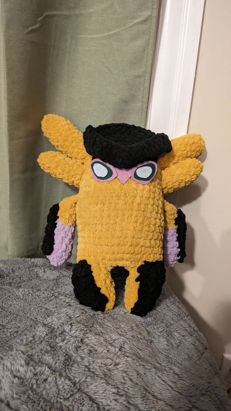 Crochet Owl/penguin Video Game Character Plush Toy, Handmade Whimsical ...