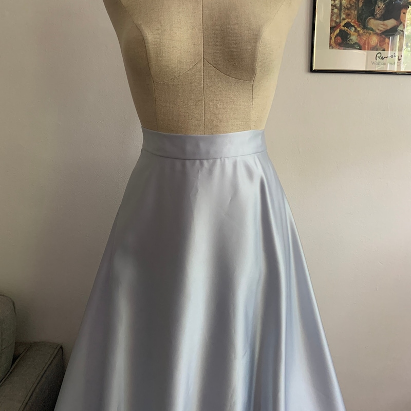 Blue Pleated Skirt - Etsy