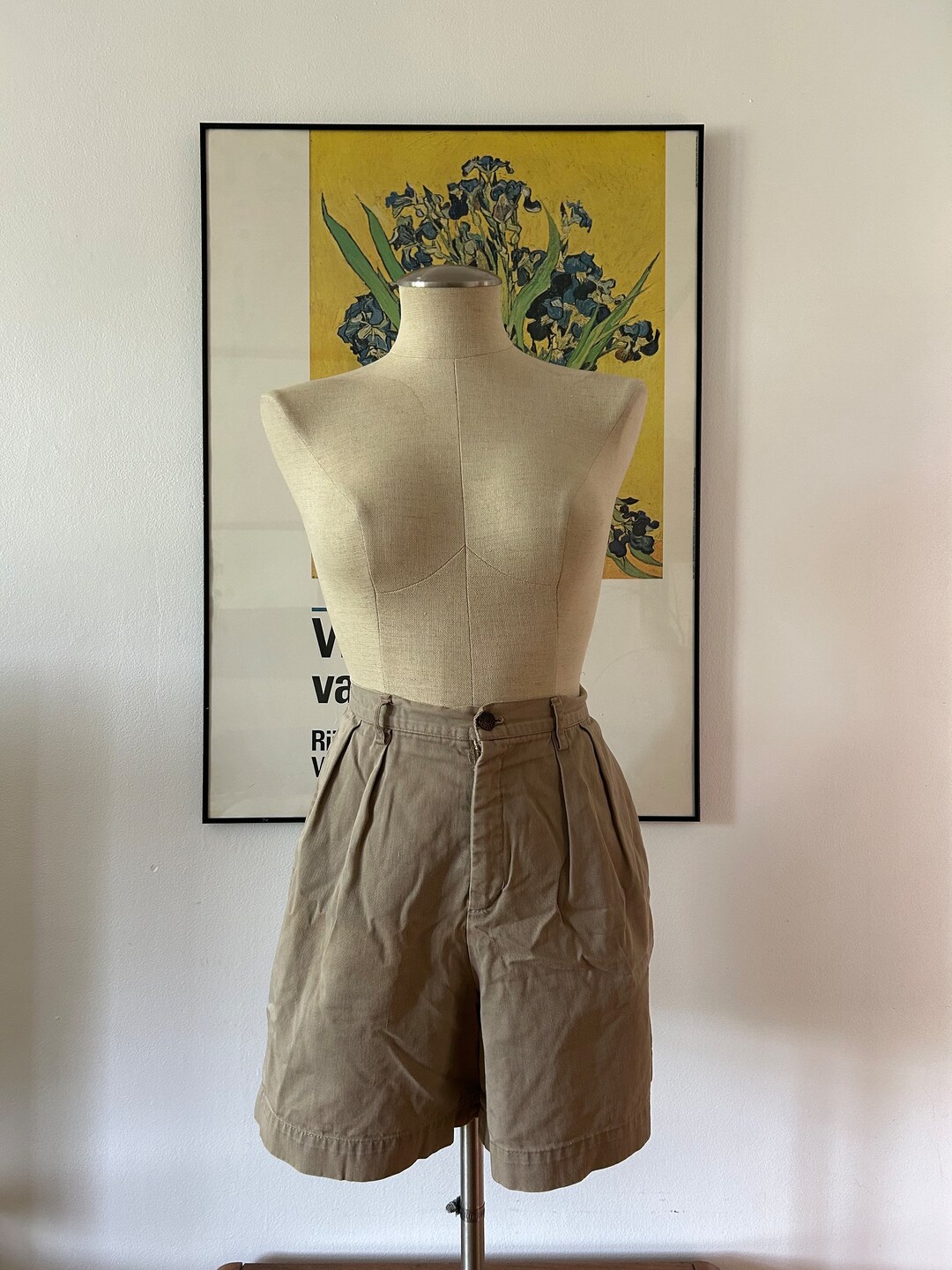 Vintage Calvin Klein Shorts | Khaki Shorts | High Waisted Shorts | 90s ...