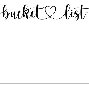 Bucket List Cards - Printable Bucket List Cards - Bridal Shower Bucket ...