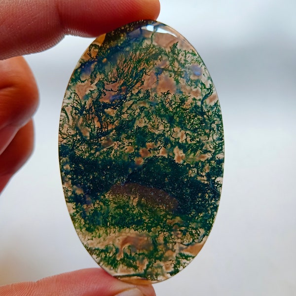 Moss Agate Cabochon - Etsy
