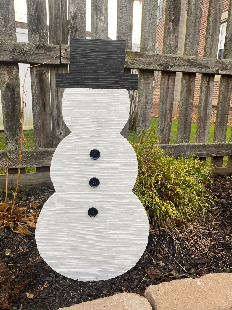 Snowman Yard Decoration - Etsy