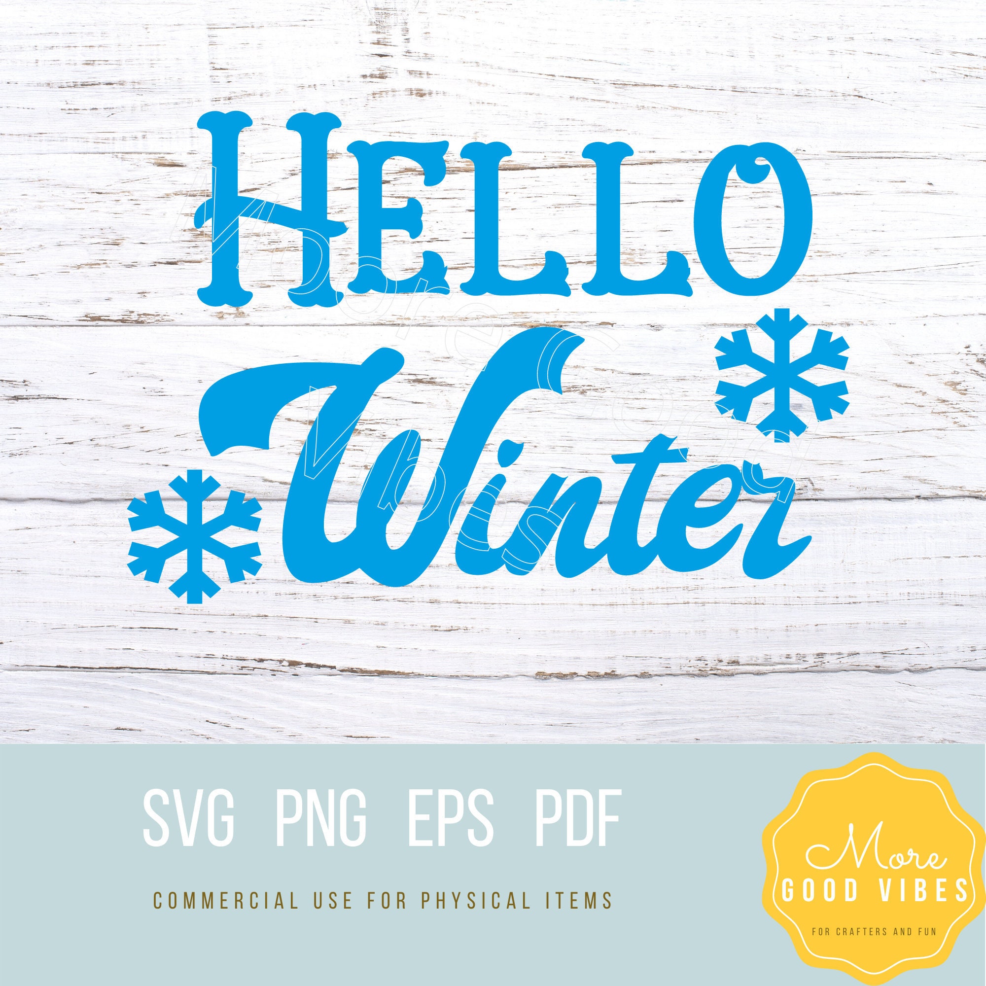 Hello Winter SVG Hello Winter Clip Art Hello Winter Cut - Etsy