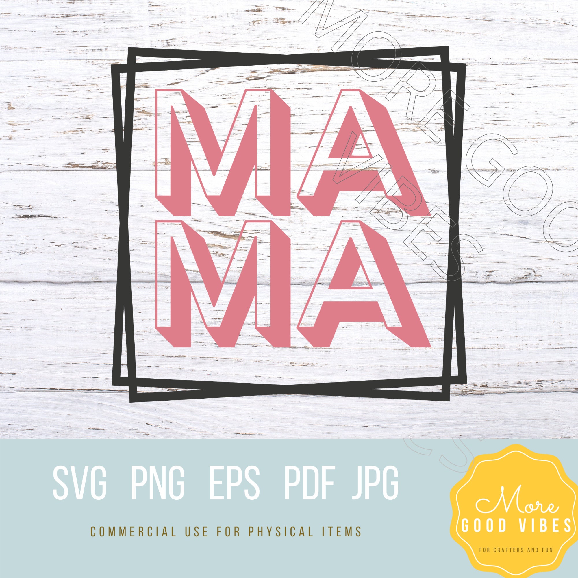 Mama Square Svg Png and Mini Square Png Svg Ma Ma Svg Mom | Etsy