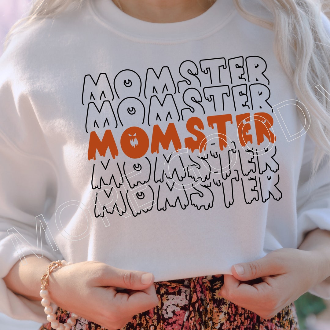Momster Svg Png File Momster Shirt Halloween Mama Svg - Etsy