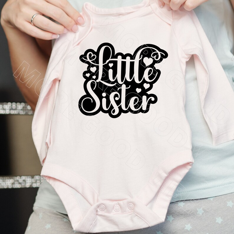 Big and Little Sister Svg Png Instant Download File Siblings - Etsy