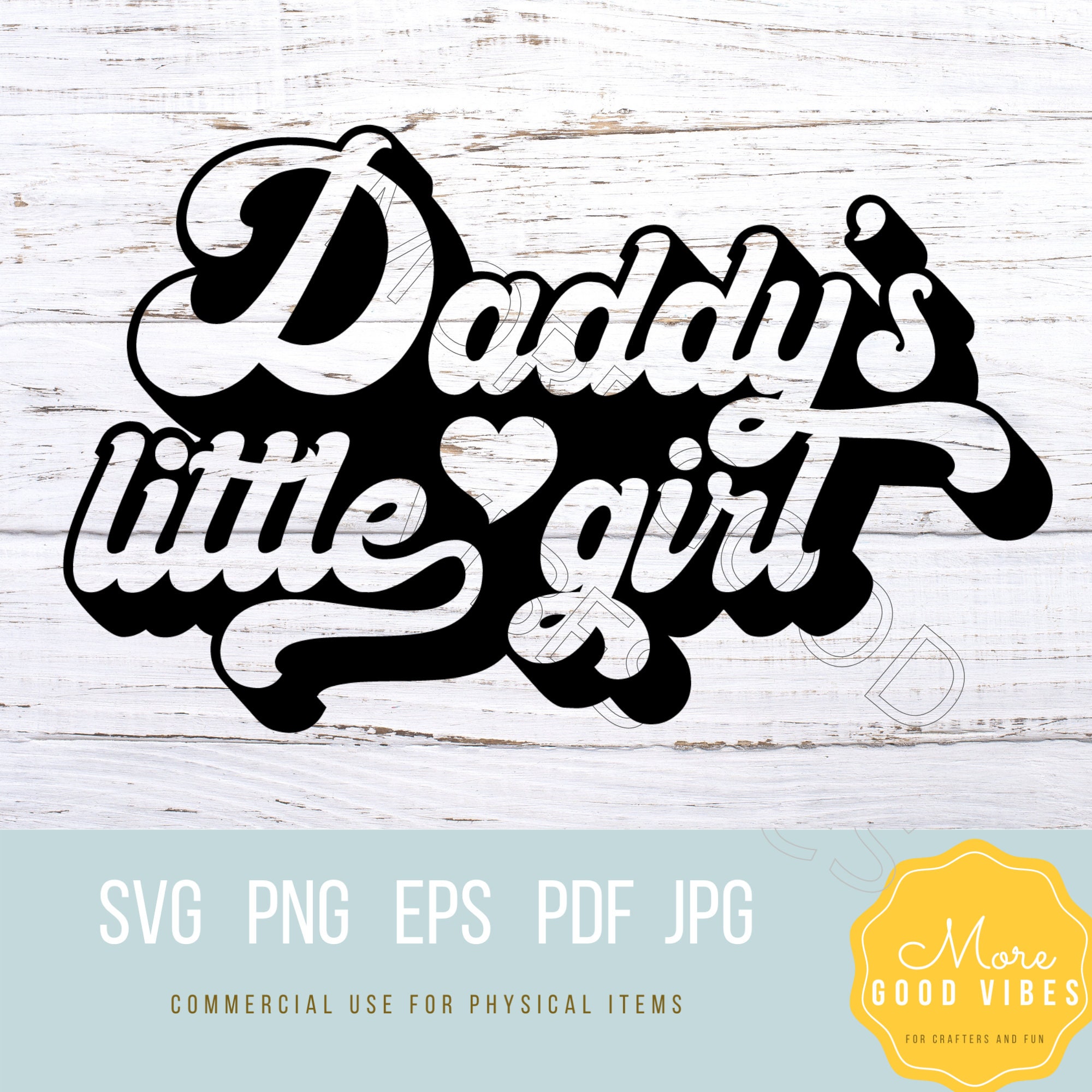 Daddy's Little Girl Svg and Daddy's Girl Svg Png Cut - Etsy