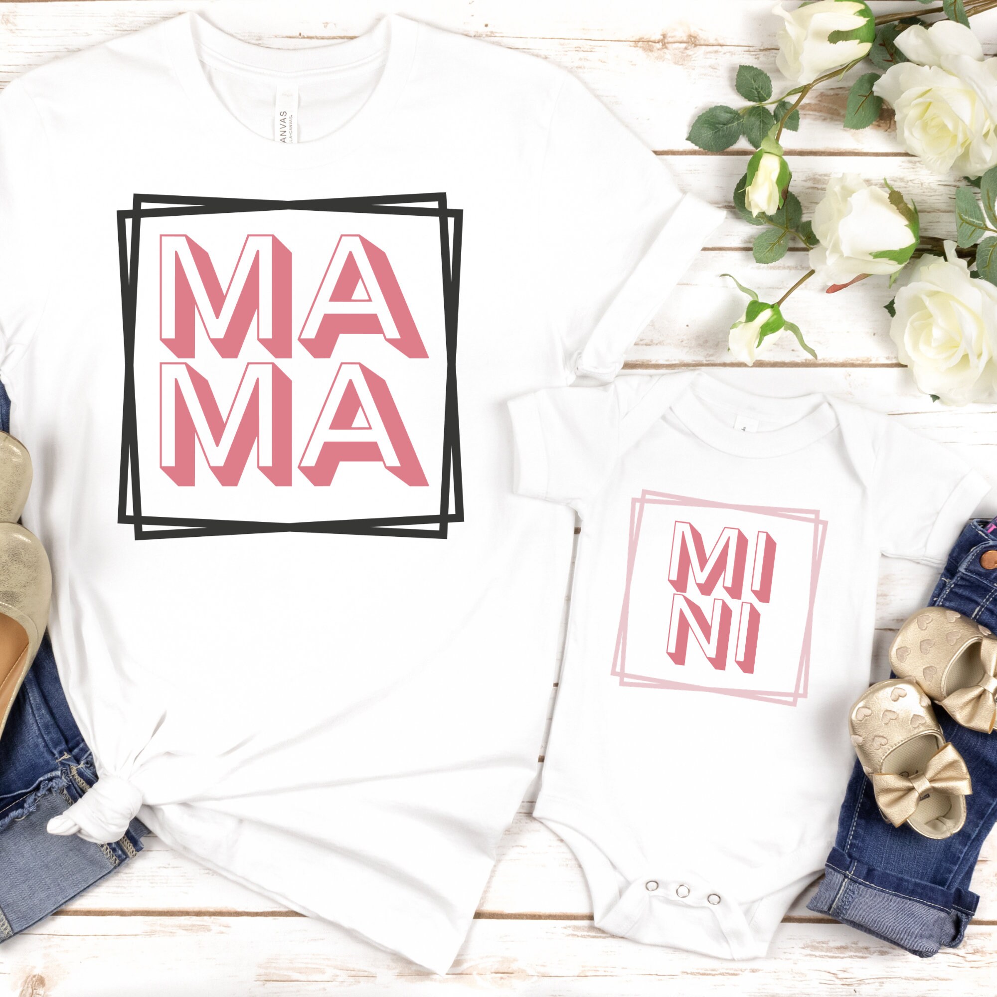 Mama Square Svg Png and Mini Square Png Svg Ma Ma Svg Mom | Etsy