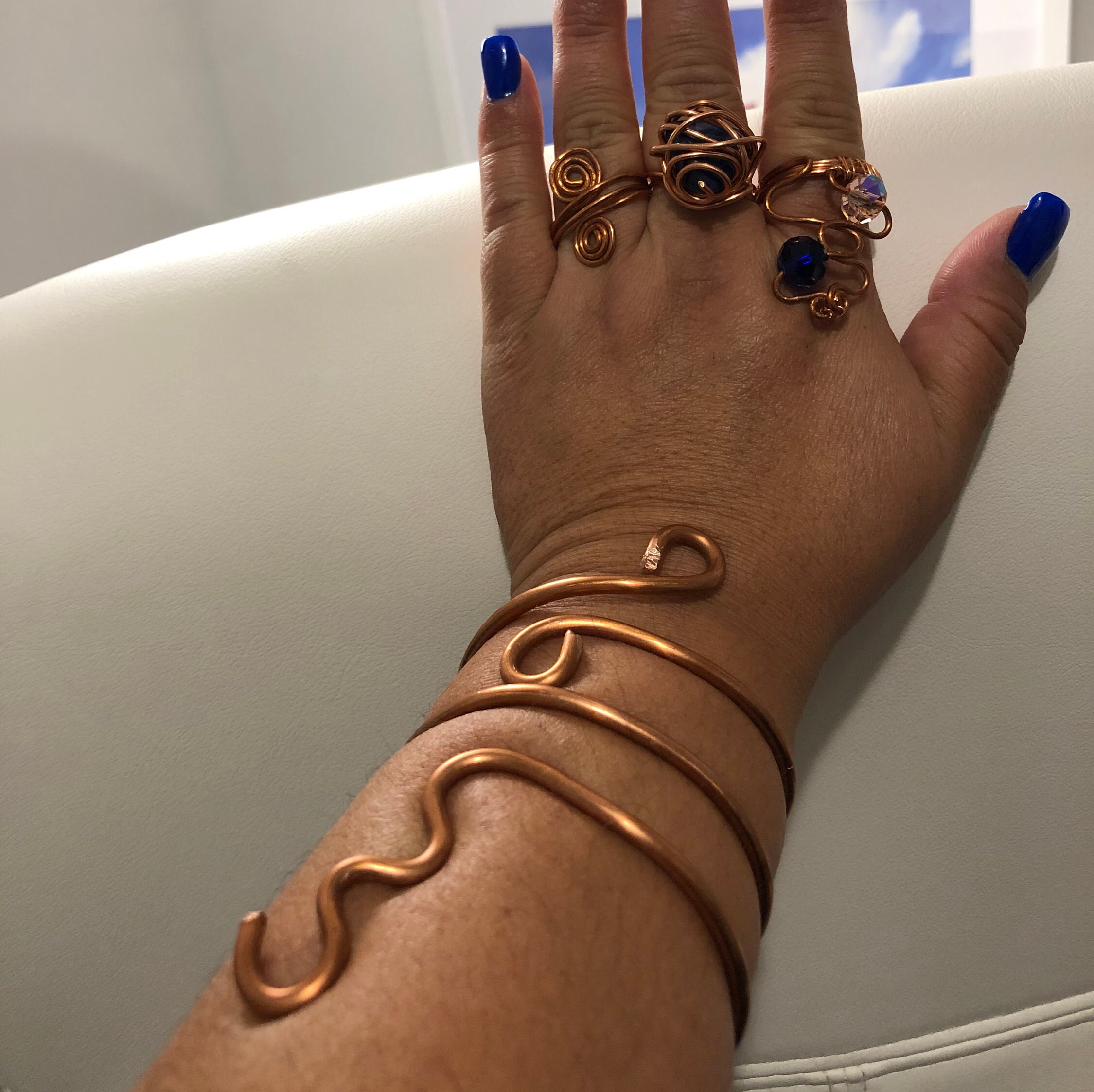 Thick Copper Bracelet-arthritis - Etsy