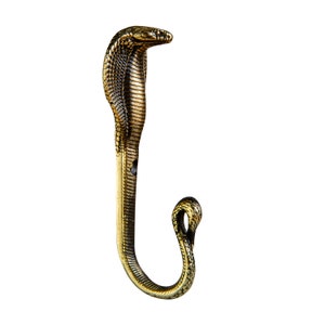 Wall Hook Cobra, Decorative Hooks, Brass Hook,coat Hook, Towel Hook ...