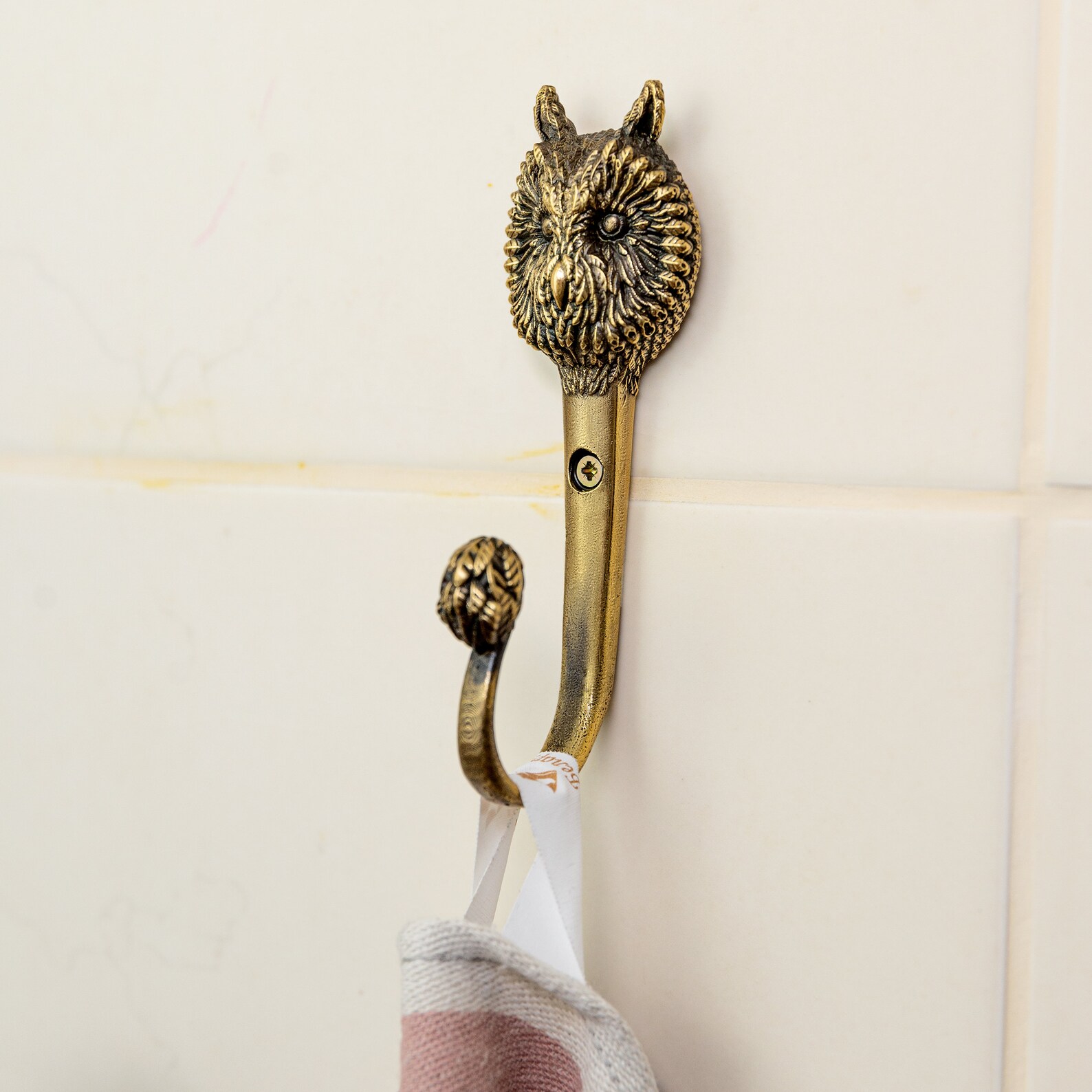 OWL HOOK Hanger Solid Brass Decorative Wall Hooks Handmade - Etsy