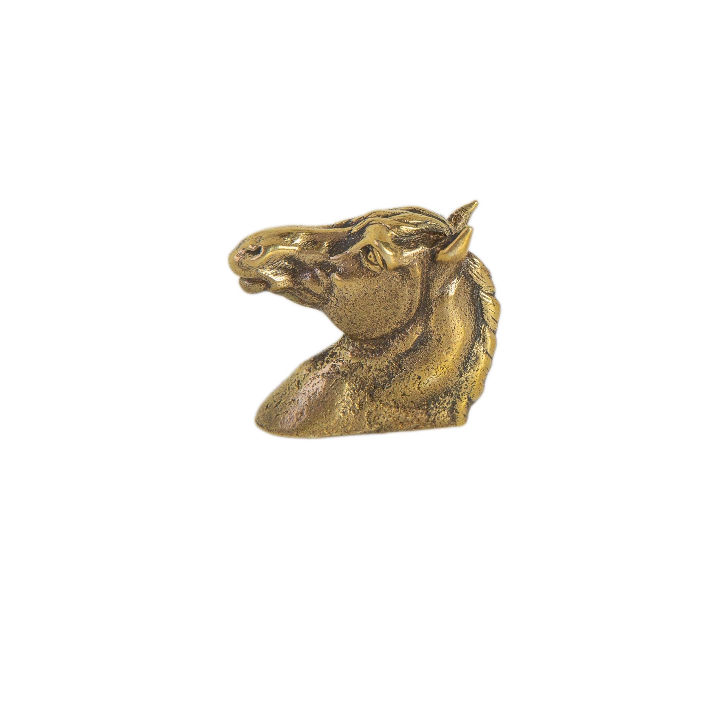 Brass Horse Cabinet Handle, Animal Drawer Pull, Equestrian Furniture ...