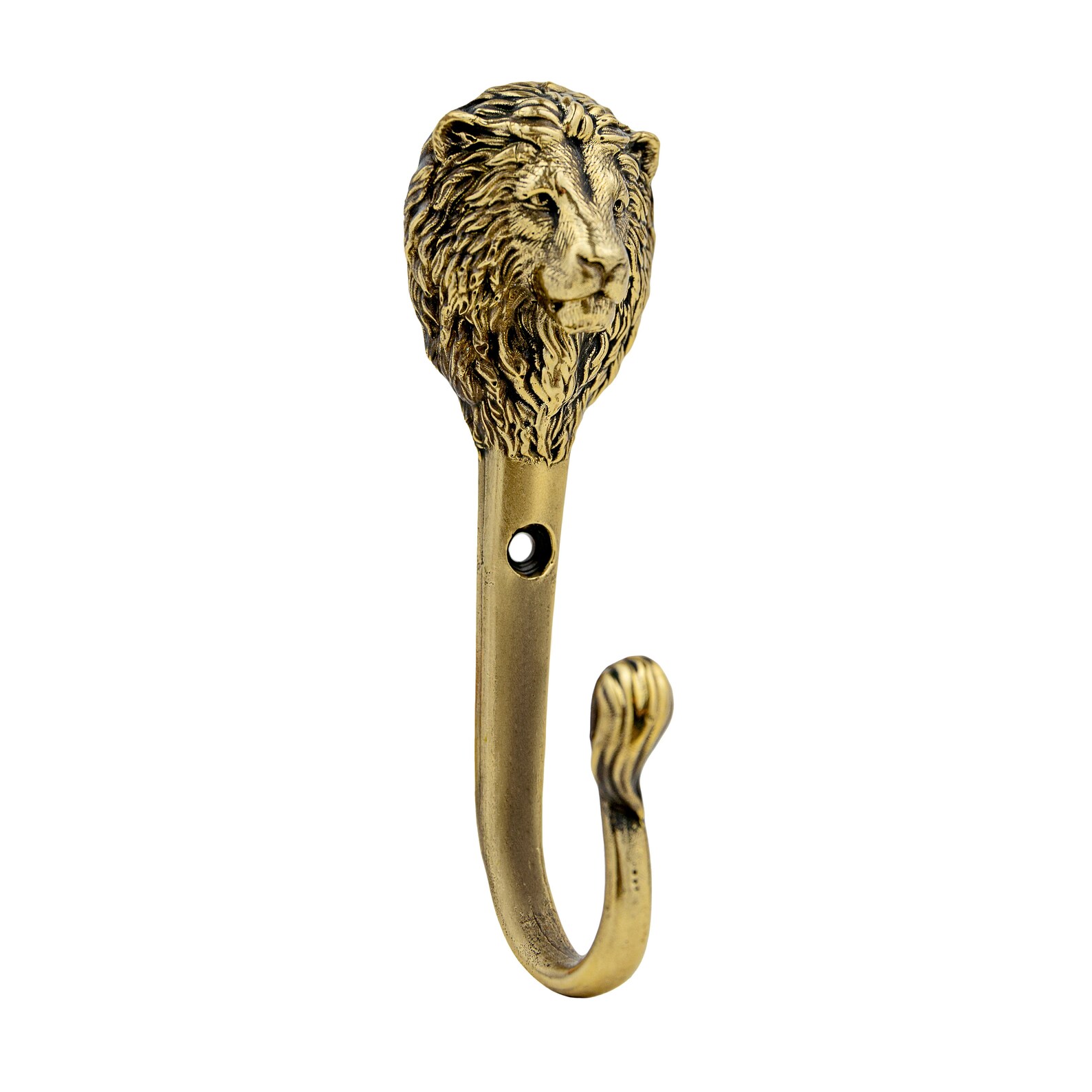 Hook Lioncoat Hook Lion Head Brass Clothes Hook Wall Bag - Etsy