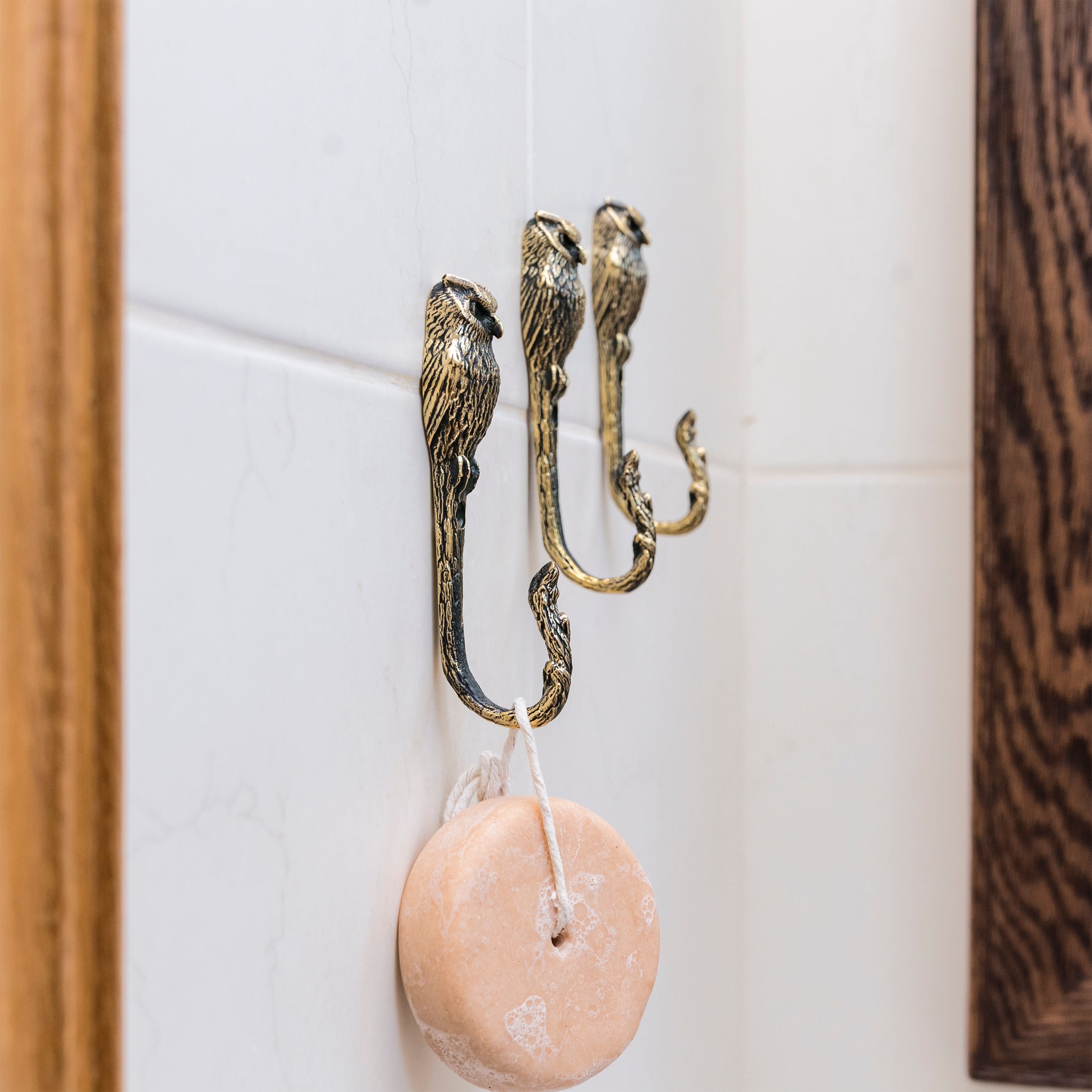 Owl Wall Hook, Solid Brass Coat Rack, Decorative Wall Hooks, Clothes ...