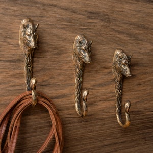 Wild Boar Head Brass Wall Hook, Decorative and Handmade Hook, Gift for ...