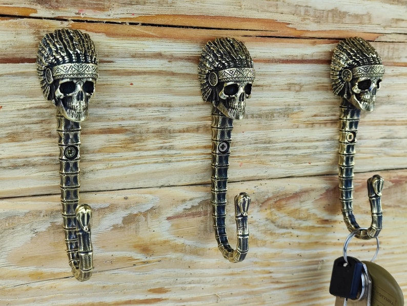 Hook Wall Indian Skull,hook on the Wall American Indian,modern Wall ...